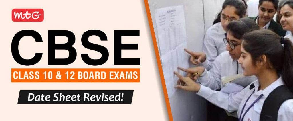 CBSE Class 10 And 12 Board Exams Date Sheet Revised! - MTG Learning ...